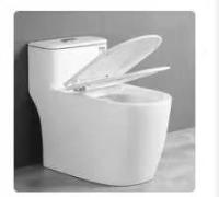 China Super Siphon Sanitary Ware Toilet Elongated 1 Piece Toilet Gravity Flushing for sale