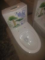 China Floor Mounted Commode One Piece Bathroom Toilet Ceramic Matte Black for sale