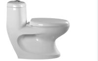 China White One Piece Ceramic Toilet Commode One Piece Latrine Seat for sale