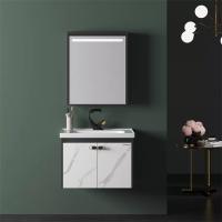 China Modern Bathroom Wash Basin Cabinet Wash Basin Cupboard With Mirror for sale
