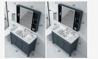 China Counter Top Wash Basin Cabinet Designer Wash Basin Set With Cabinet for sale