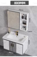 China Eco Aluminum Vanity Washbasin Cabinet Designs countertop Dining Basin Cabinet for sale