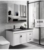 China Ceramic Wash Basin Hanging Cabinet Table Top Wash Basin With Cupboard for sale