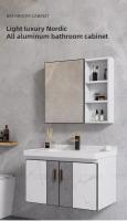 China Double Bathroom Wash Basin Cabinet 1500mm Wall Hung Vanity for sale