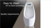 China Hot Selling Modern Siphon Flushing Men Urinal Toilet Wc Wall Hung Urinal Sensor for sale
