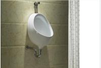 China Top Spud Mens Wall Urinal Bowl Ceramic Gravity Flushing 740X390X250mm for sale