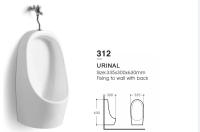 China Children'S Men Urinal Toilet Hand Mounted White Gravity Flushing for sale
