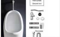 China Top Spud Male Urinal Dimensions Ceramic Mens Room Urinal For Home for sale