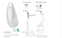 China Top Spud Men Urinal Toilet Gravity Flushing Wall Hung Urinal Installation for sale
