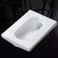 China Anti Leakage Squat Wc Pan Glossy White 6115X425X255 American Squat Toilet Ceramic for sale