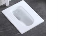 China Anti Leakage Squat Wc Pan Glossy White 6115X425X255 American Squat Toilet Ceramic for sale