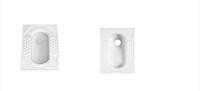 China Ceramic Squat Pan Toilet Floor Mounted Squat Type Water Closet for sale