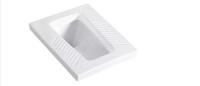 China 300/400mm Squat Pan Toilet Water Closet Squatting Pan Cleaning Glaze for sale