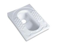 China Bathroom Squat Pan Toilet Ceramic Flush Asian Squat Type Toilet for sale