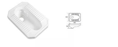 China 600X460X220mm Squat Type Toilet Bowl Pedestal Squat Toilet Anti Odor for sale
