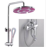 China Chrome Bathroom Shower Head Set 22mm Rain Mixer Shower Combo Set for sale