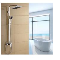 China Chrome Bathroom Shower Head Set 22mm Rain Mixer Shower Combo Set for sale