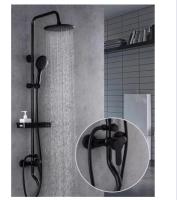 China High Pressure Bathroom Shower Head Set Fountain Wall Mounted rain shower mixer set for sale