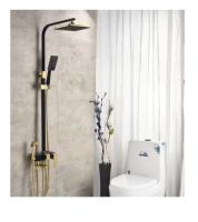 China Smart Exposed Adjustable Rain Shower Bathroom Thermostatic Control Brass for sale
