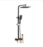 China Smart Exposed Adjustable Rain Shower Bathroom Thermostatic Control Brass for sale