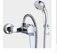 China Water Saving Tub And Shower Faucet Set With Handheld Shower Head Round SUS304 for sale