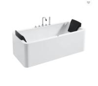 China Compact Chromotherapy Bath Tubs Massage Whirlpool Acrylic Thin Edged for sale