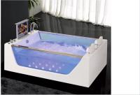 China Compact Chromotherapy Bath Tubs Massage Whirlpool Acrylic Thin Edged for sale