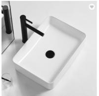 China Countertop Bathroom Wash Basin Rectangle Porcelain Cupc Undermount for sale