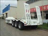 China 40 ton low bed Semi-trailer with tri-axle for sale