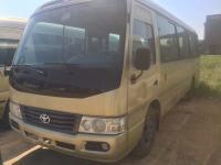 China used Toyota coaster bus left hand drive  diesel  engine 6 cylinder city service bus  luxury coach bus ball nut for sale