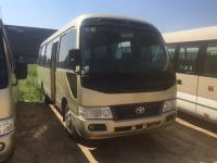 China used Toyota coaster bus left hand drive  diesel  engine 6 cylinder city service bus  luxury coach bus ball nut for sale