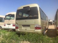 China used Toyota coaster bus left hand drive  diesel  engine 6 cylinder city service bus  luxury coach bus ball nut for sale