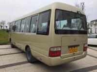 China 29 seats used Toyota diesel coaster bus left hand drive   engine 6 cylinder   japan coaster bus toyota 26 passenger bus for sale