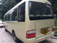 China used Toyota coaster bus left hand drive  diesel  engine 6 cylinder city service bus  luxury coach bus ball nut for sale