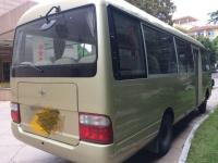 China used Toyota coaster bus left hand drive  diesel  engine 6 cylinder city service bus  luxury coach bus ball nut for sale