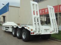China brand new china  lowbed Semi-trailer 13m 16m with 4-axles excavator trailer. excavator trailer for sale