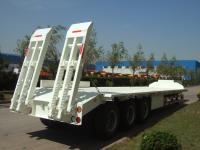 China 70t 60t 80t brand new china  lowbed Semi-trailer 13m 16m with 4-axles excavator trailer. excavator trailer for sale