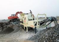 China Wheel Mounted Mobile Crushing Station  vertical shaft impact crusher small stone crusher crushing mobile stone crusher for sale