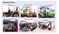 China 4wd 4*4 used farm tractors with loaders flat tyre  steering hydraulic tractor with front end loader tractor for sale