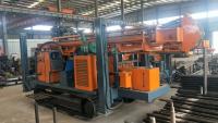 China 100m 120m 150m used trailer mounted water well drilling rigs portable waterwell drilling rig   equipment for sale