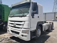 China dumper semi trailer tractor head 6*4 10 Tires Sinotruck Howo tipper  dump truck tractor truck flatbed semi-trailer for sale