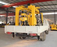 China mini truck STEEL TRACK CRAWLER WATER WELL DRILLING  machine portable truck mounted water well drilling rig for sale