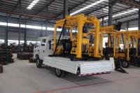 China mini truck STEEL TRACK CRAWLER WATER WELL DRILLING  machine portable truck mounted water well drilling rig for sale