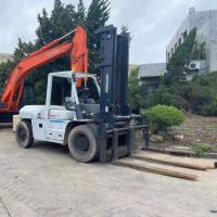 China Used Tcm Fd100 Diesel Forklift with 4.5m Satge and Powerful Engine for sale