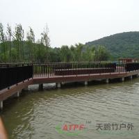 China Co Extrusion bamboo Outdoor Decking Board Flooring 18 Foot for sale