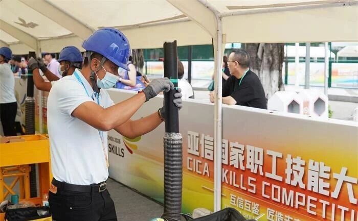 On-site photo of the designated equipment for the Xi'an Xu&hui-Asiainfo National Employee Skills Competition.