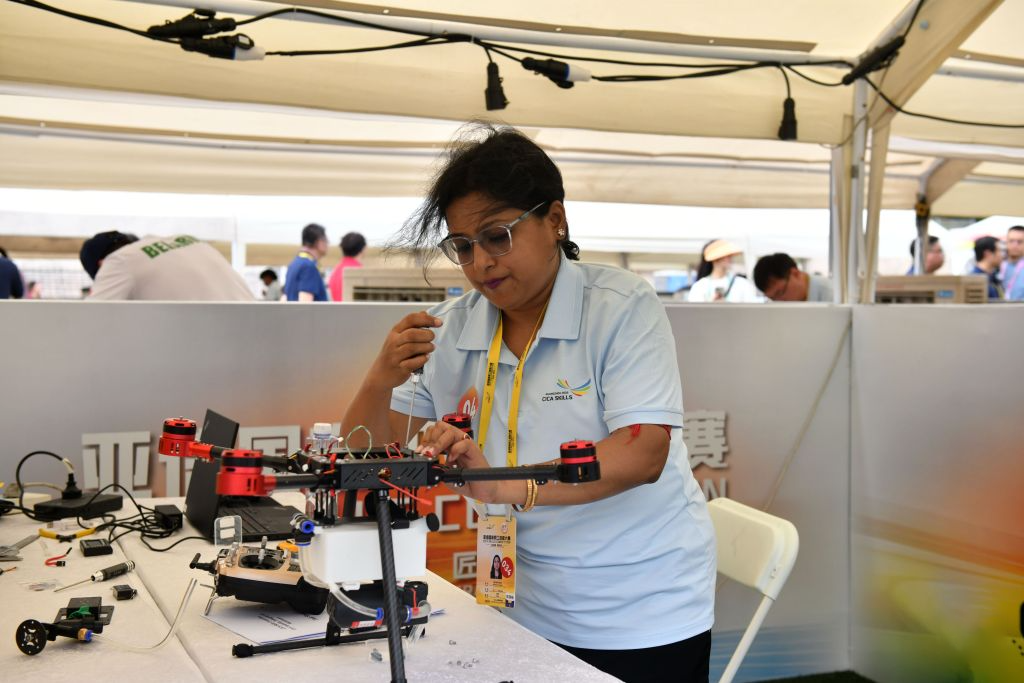 On-site photo of the designated equipment for the Xi'an Xu&hui-Asiainfo National Employee Skills Competition.