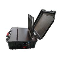 China Adjustable Mobile Phone Signal Jammer 60W High Power Suitcase Portable for sale