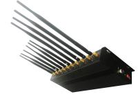 China 3G 4G 5G 10 Bands Cell Phone And Wifi Jammer Stationary Omnidirectional Antennas for sale