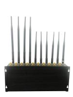 China 3G 4G 5G 10 Bands Cell Phone And Wifi Jammer Stationary Omnidirectional Antennas for sale